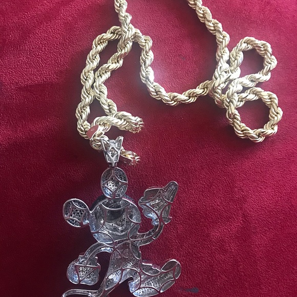 Accessories | Custom Diamond Mickey Mouse Pendant | Poshmark